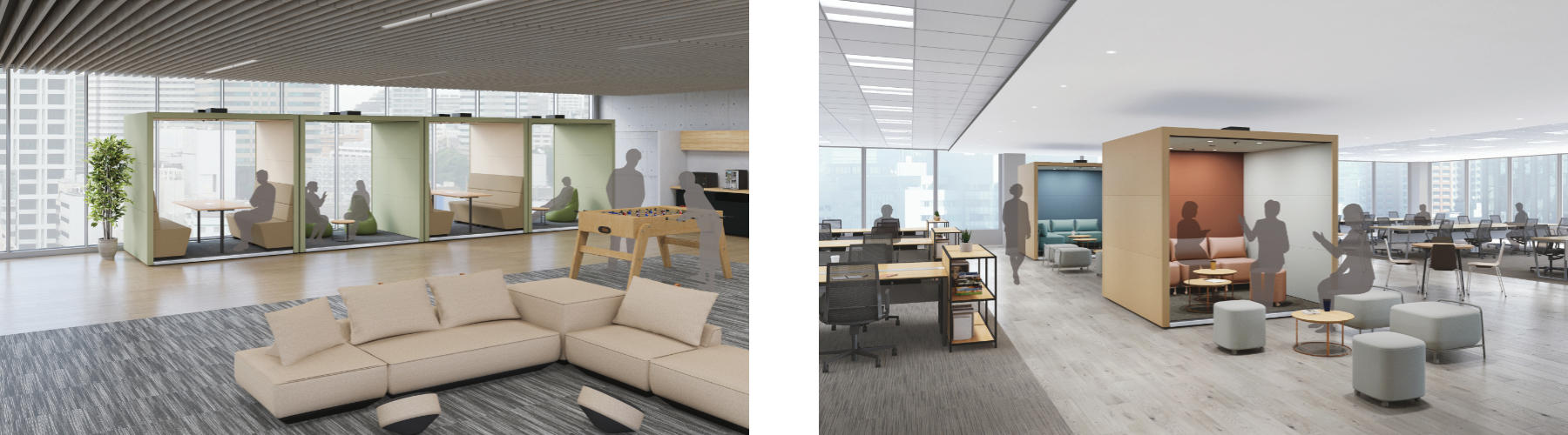 天井付きセミオープンタイプの可動式ブース「WORKPOD HUDDLE」を新発売｜ニュース｜ニュースルーム｜コクヨ